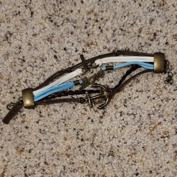 Ashley Bridget | Jewelry | Ashley Bridget Leather Bracelet | Poshmark